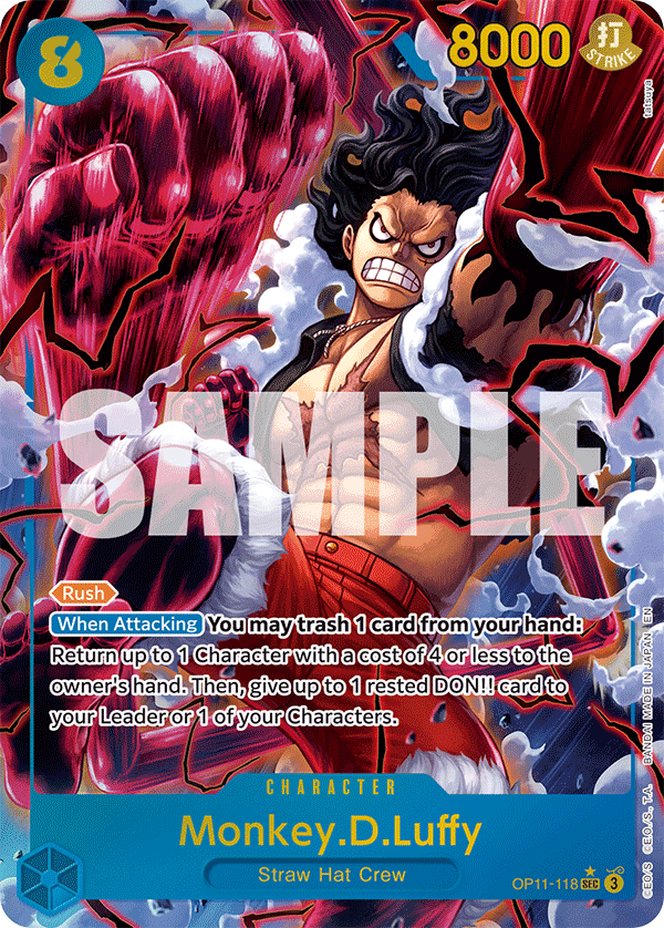 Monkey D. Luffy (OP11-118) OP11 Secret Rare (SEC) Alt Art (AA) – TCGKing.nl