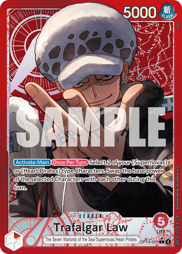 Trafalgar Law (OP14-001) OP14-EB04 Leader Alt Art (AA) – TCGKing.nl